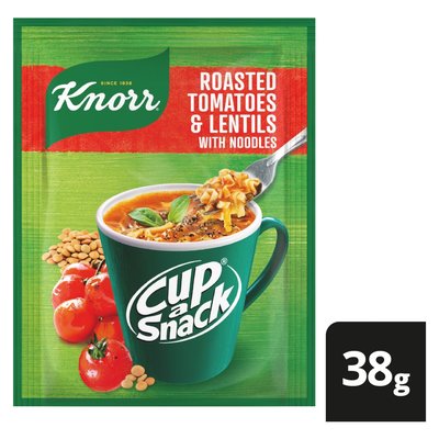 Knorr Cup-A-Snack Roasted Tomatoes & Lentils with Noodles Instant Snack ...