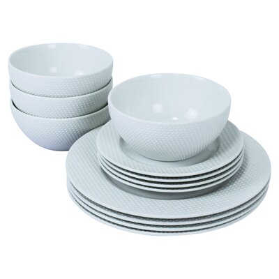 Real Home White 12 Piece Porcelain Dinner Set | PnP