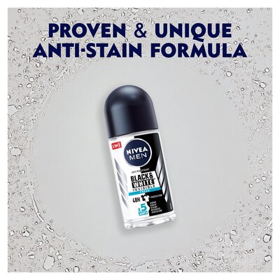 Nivea Men Invisible Black & White Fresh Roll On 50ml | PnP