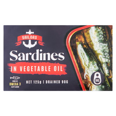 Sailors Sardines In Vegetable Oil 125g | PnP