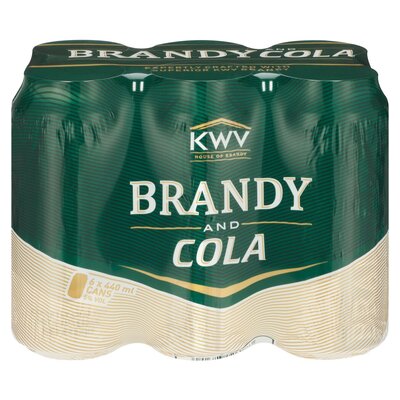 Kwv Brandy & Cola Can 6 x 440ml | PnP