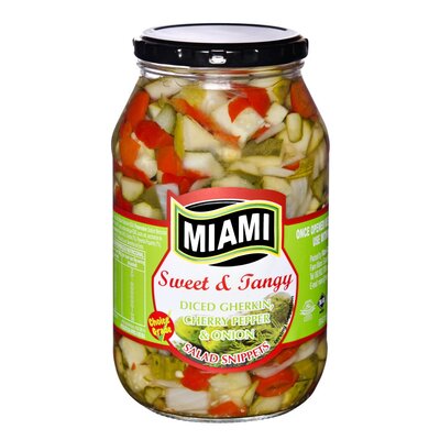 Miami Sweet & Tangy Diced Gherkin, Cherry Pepper & Onion 760g | PnP