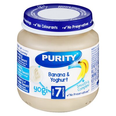 Purity Jar Banana & Yoghurt 125ml from 7 Months | PnP