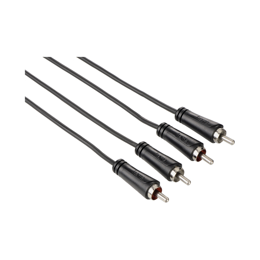 Hama 2 RCA Plugs - 2 RCA Plugs Audio Cable 3.0m | PnP
