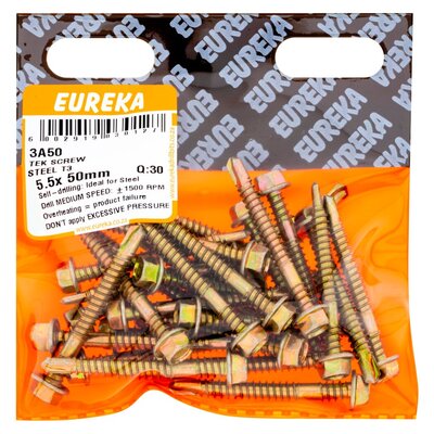Eureka Tek Steel Screw T3 5.5x50mm 30 Pack | Smart Price Specials | PnP ...