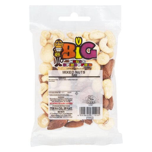 Big Nuts Raw Mixed Nuts 100g | PnP