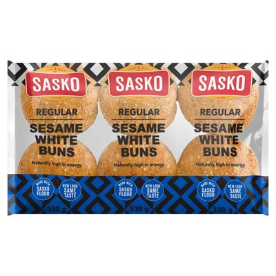 Sasko Regular Sesame Buns 6 Pack | PnP