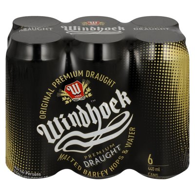 Windhoek Draught Cans 6 x 440ml | PnP