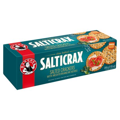 Bakers Salticrax Crackers with Mediterranean Herbs 200g | Smart Price ...