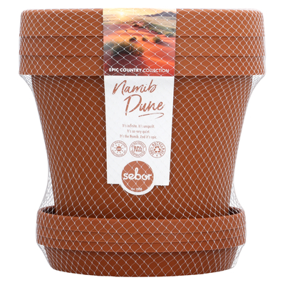 Sebor Super Pot & Saucer Set 20cm Teal 3 Piece | PnP