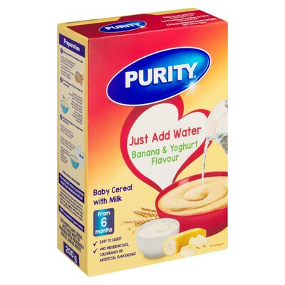 Purity Banana & Yoghurt Flavoured Baby Cereal With Milk From 6 Months ...