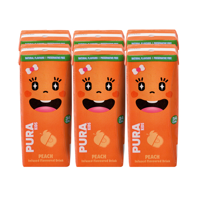 Pura Kids Peach Infused Drink 6 x 200ml | PnP