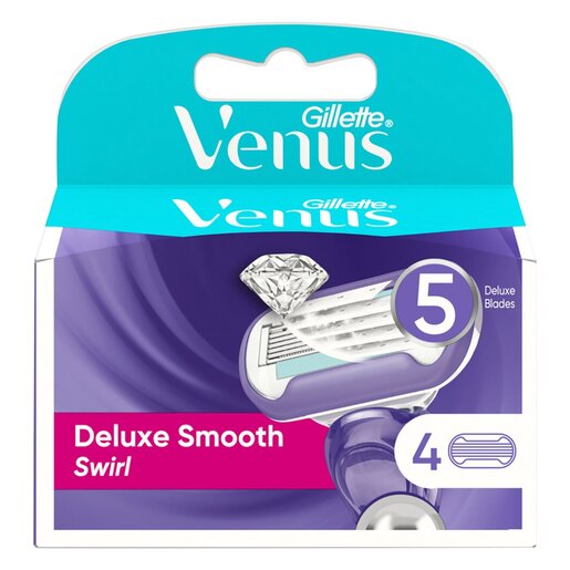 Gillette Venus Deluxe Smooth Swirl Razor Blade Refills 5 Blades | PnP