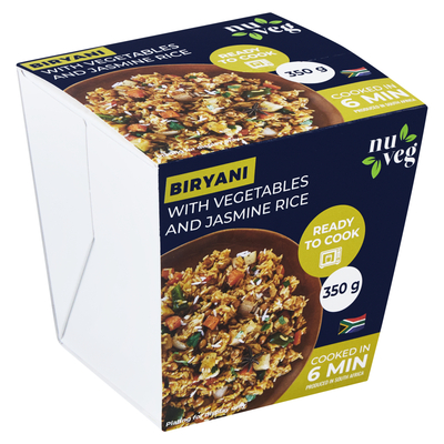 Nu Veg Biryani With Vegetables & Jasmine Rice 350g | PnP