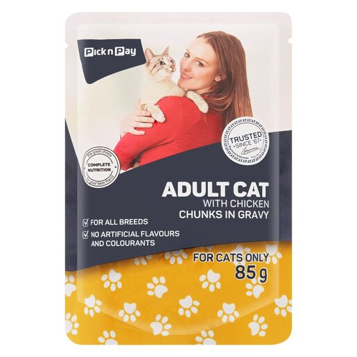 PnP Adult Cat With Chicken Chunks in Gravy for Cats Only 85g | Smart Price Specials | PnP Home