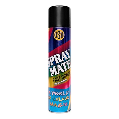 Spraymate Fast Drying Spray Paint Matt Black 250ml | Smart Price ...