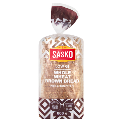 Sasko Low Gi Dumpy Whole Wheat Brown Bread 800g | Smart Price Specials ...