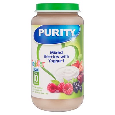 Purity Jar Mixed Berries With Yoghurt 250ml From 10 Months | PnP