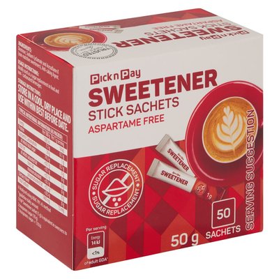 PnP Sweetener Sachets 50 Pack | PnP