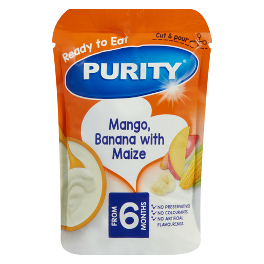 Purity Ready To Eat Mango Banana With Maize 100g | PnP