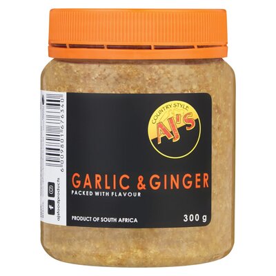 Aj's Garlic & Ginger Screwtop 300g | PnP