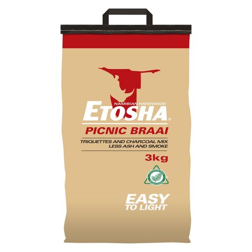 Etosha Picnic Braai Charcoal Mix 3kg | PnP
