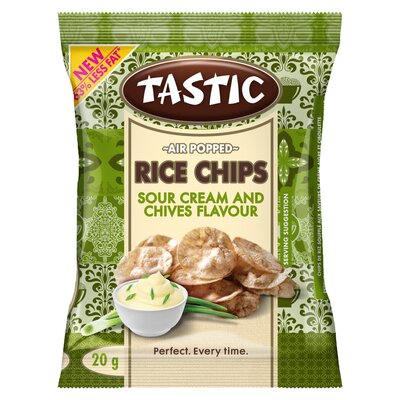 Tastic Rice Chips Sour Cream & Chives 85g | PnP