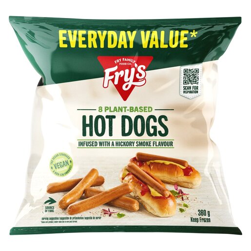 Fry's Family Everyday Value Plant Based Hot Dogs 360g | Smart Price ...