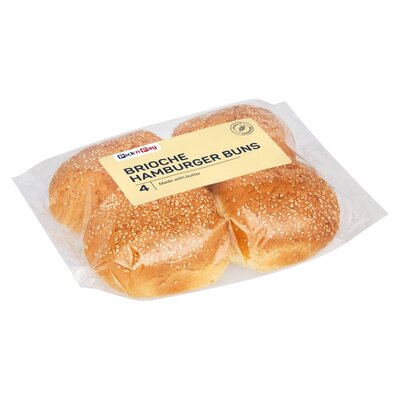 PnP Brioche Hamburger Rolls 4 Pack | PnP