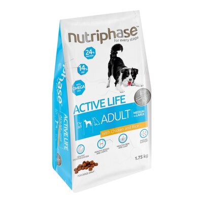 Nutriphase Premium Dog Food Adult Large Chicken & Rice 1.75kg | PnP