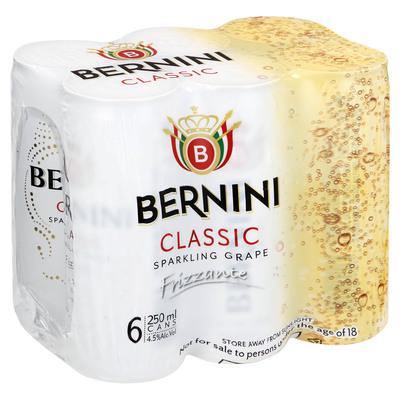 Bernini Classic Cans 6 x 250ml | PnP