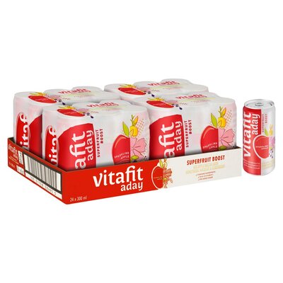 VitaFit Aday Sparkling Apple Drink Can 24 x 300ml | PnP