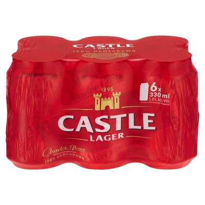 Castle Lager Beer Can 6 x 330ml | PnP