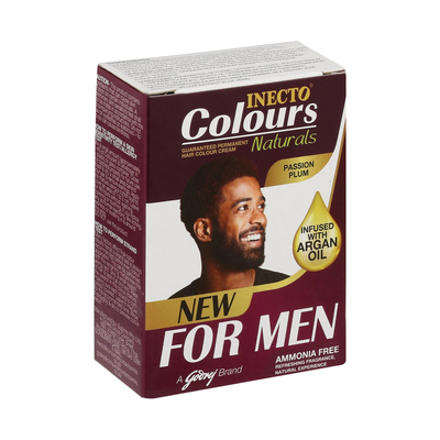 Inecto Naturals Passion Plum Hair Colour Cream for Men 14ml | PnP