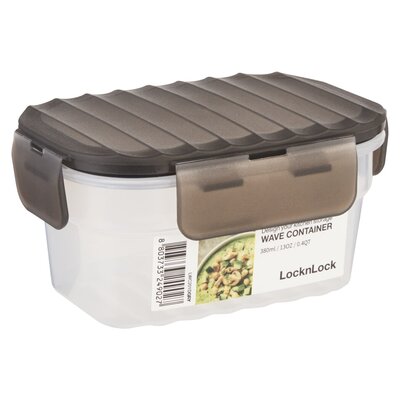 LocknLock Wave Rectangular Container 380ml Grey | PnP