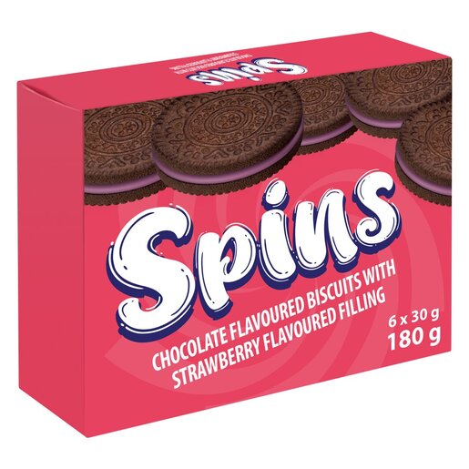 Spins Chocolate Biscuit with Strawberry 180g | PnP