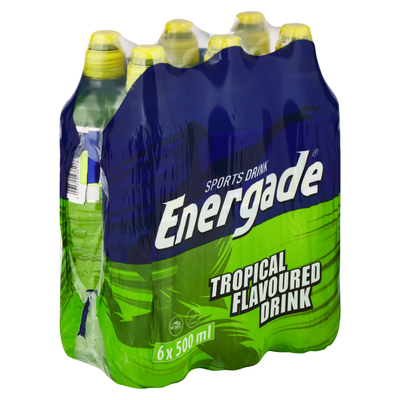 Energade Tropical Flavoured Sports Drink 6 x 500ml | PnP