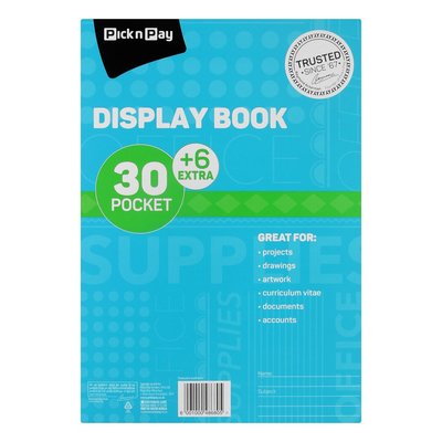 Flip File Display Book A4 50 Pocket | PnP