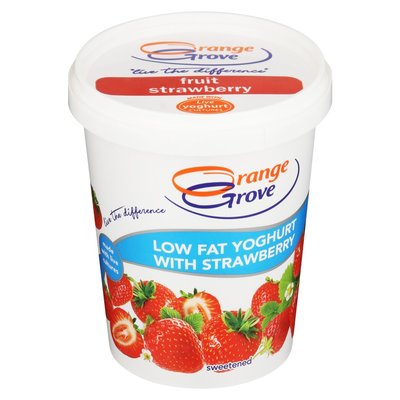 Orange Grove Low Fat Strawberry Yoghurt 500ml | PnP