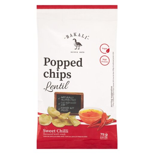 Bakali Sweet Chilli Flavoured Lentil Popped Chips 85g | PnP