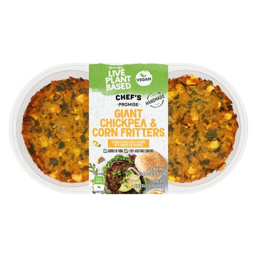 PnP Giant Chickpea & Corn Fritters 4 Pack | PnP
