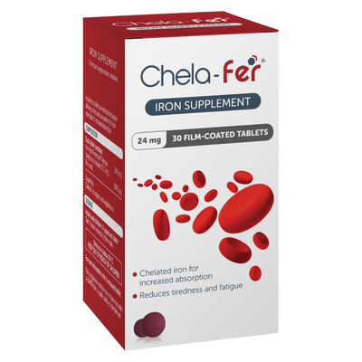 Chela-fer 30mg Iron Supplement 30 Tablets | PnP