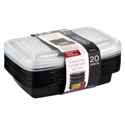O2 20 Piece Meal Prep Containers 850ml | PnP
