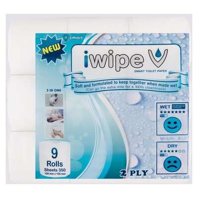 Iwipe Smart Toilet Paper 9 Rolls | PnP
