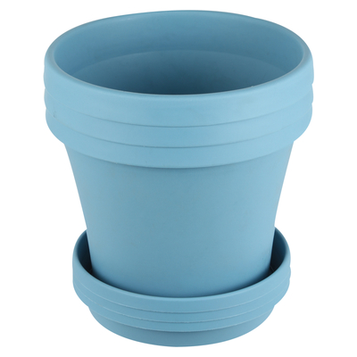 Sebor Aqua Kalk Bay Plant Pot & Saucer Set 3 Piece | PnP