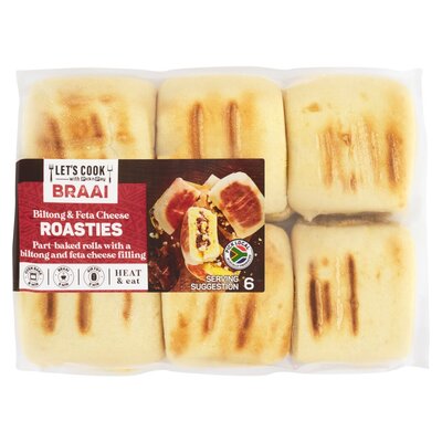 PnP Let's Cook Braai Biltong & Feta Roastie 6 Pack | Smart Price ...