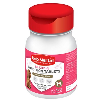 Bob Martin Medium Dog Multi-Care Condition Tablets 50 Pack | PnP