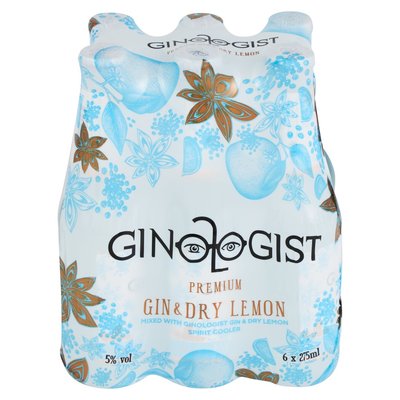 Ginologist Gin & Dry Lemon Spirit Cooler 6 x 275ml | PnP