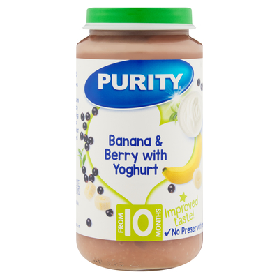 Purity Jar Banana & Berry with Yoghurt 250ml from 10 Months | PnP