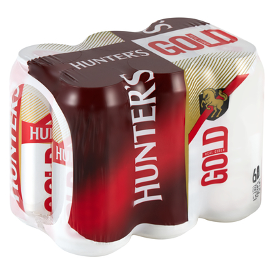 Hunters Gold Cider Can 6 x 440ml | PnP